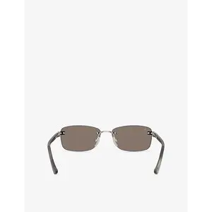 FERRARI Fh1029td Rectangle-frame Metal Sunglasses