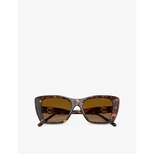 Michael Kors Tortoiseshell Butterfly Acetate Sunglasses - Brown
