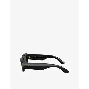 Ray-ban Rb4944 Rectangle-frame Acetate Sunglasses