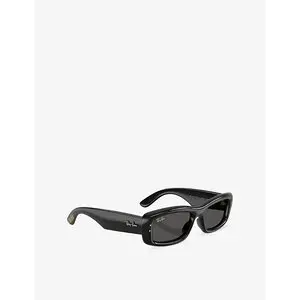Ray-ban Rb4944 Rectangle-frame Acetate Sunglasses
