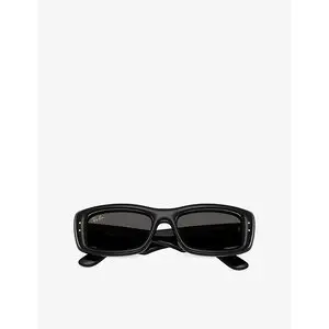 Ray-ban Rb4944 Rectangle-frame Acetate Sunglasses