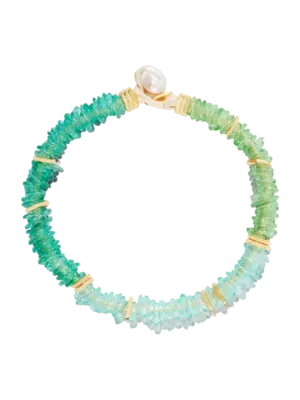 LIZZIE FORTUNATO Gold-plated Quartz And Pearl Beaded Necklace - Multi