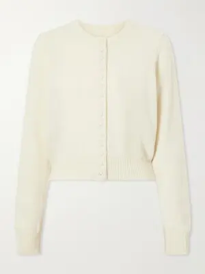 Tove Tove Signe Wool And Cashmere-Blend Cardigan Neutrals