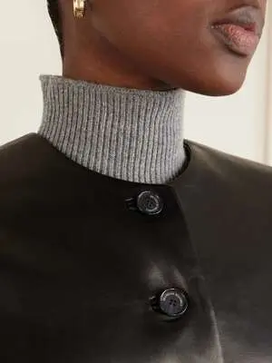Brandon Maxwell The Ryder Leather Jacket