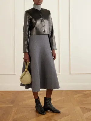 Brandon Maxwell The Ryder Leather Jacket
