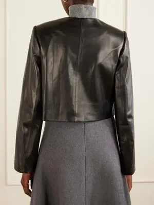 Brandon Maxwell The Ryder Leather Jacket