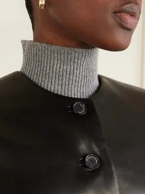 Brandon Maxwell The Ryder Leather Jacket