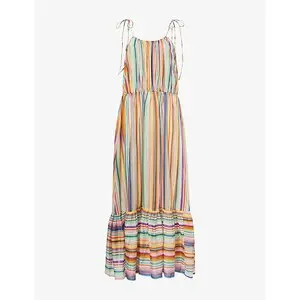 Missoni Zig-zag Printed Cotton And Silk-blend Maxi Cover-up - Multi