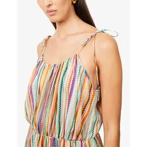 Missoni Zig-zag Print Cotton And Silk-blend Maxi Cover-up