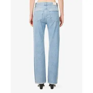 Paige Stevie High-rise Cotton Denim Jeans