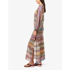 Missoni Deep-v Lamé Knitted Cover-up