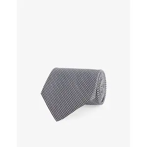TOM FORD Houndstooth Silk Tie - Graphite