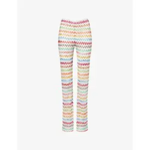 Missoni Flared-leg Chevron Knitted Trousers