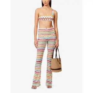 Missoni Flared-leg Chevron Knitted Trousers