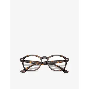 Ray-ban Rb5451 Round-frame Tortoiseshell Acetate Optical Glasses