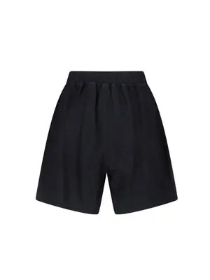 Rick Owens Lambskin Shorts - Black