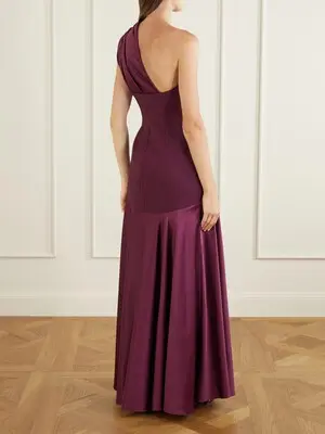 Solace London Gabriela One-shoulder Gown - Purple