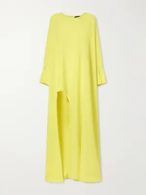 TALLER MARMO Namib Draped Crepe Gown - Yellow