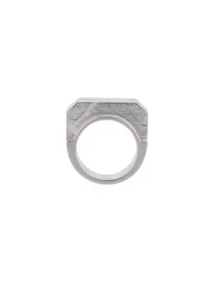 Rick Owens Double Crystal Hollywood Ring - Silver