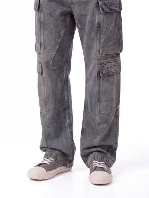 Rick Owens Leather Low-top Sneakers - Gray