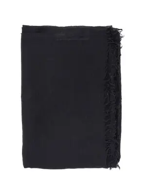 Rick Owens Scarf In Wool And Silk Blend - Black