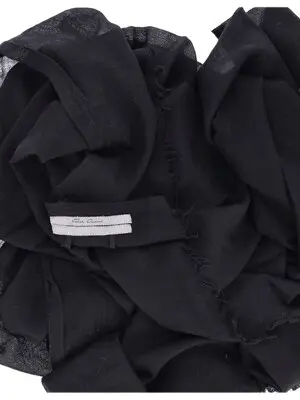 Rick Owens Scarf In Wool And Silk Blend