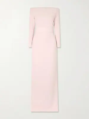 Solace London Sabina Off-the-shoulder Maxi Dress - Pink