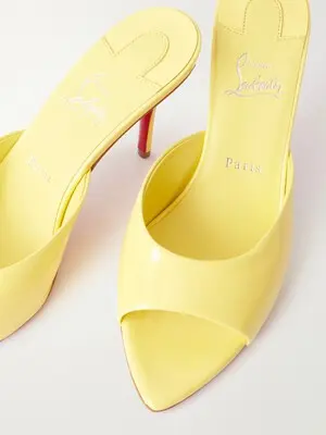 CHRISTIAN LOUBOUTIN Miss Z 80 Leather Mules