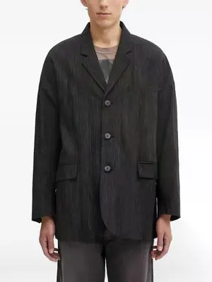 Visvim Pinstripe-pattern Blazer - Black
