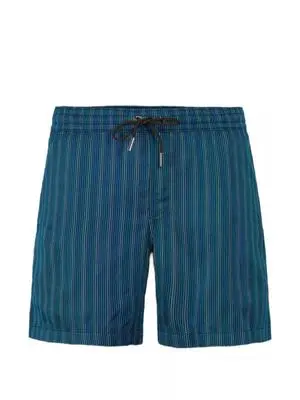 MOORER Geometric Print Swim Shorts - Blue