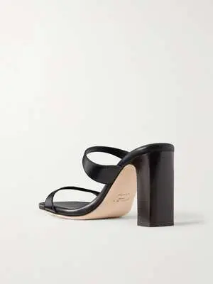 JIMMY CHOO Lucian 85 Leather Mules