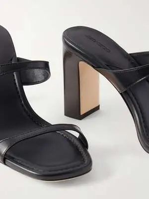 JIMMY CHOO Lucian 85 Leather Mules