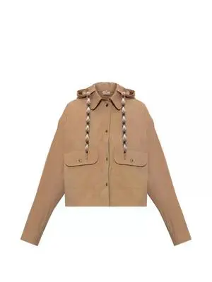 Moncler Cropped Hooded Jacket