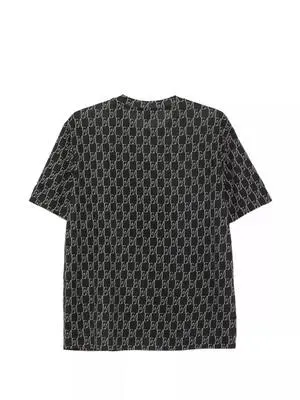 Emporio Armani Monogram-print Short-sleeve T-shirt