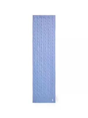 Polo Ralph Lauren Cable-knit Pony Scarf - Blue