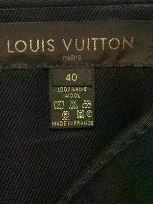 LOUIS VUITTON Ruffle-trim Pencil Midi Skirt