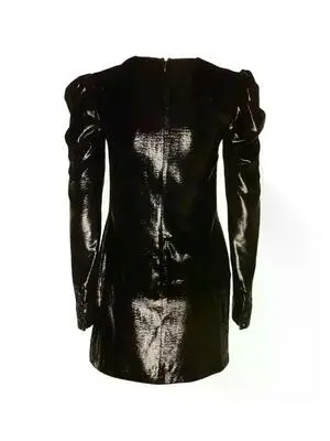 Saint Laurent Puff-sleeve Mini Dress