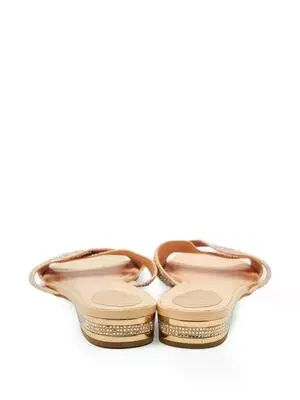 Rene Caovilla Embellished Crossover Sandals