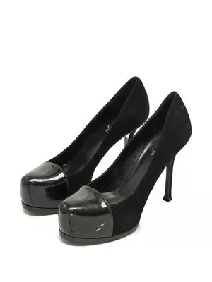 Saint Laurent Tribtoo Platform Heeled Pumps - Black