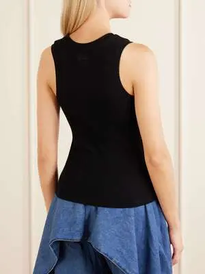Loewe Appliquéd Ribbed Cotton-blend Tank