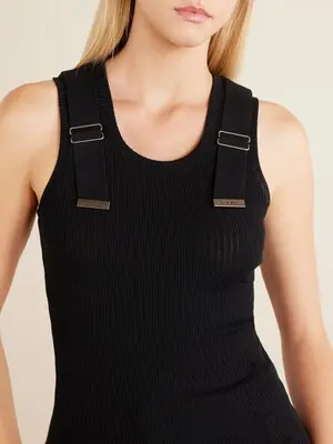 Loewe Appliquéd Ribbed Cotton-blend Tank