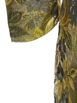 424 Floral-pattern Jacquard Mini Dress