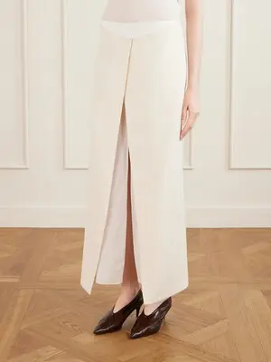 Khaite Tal Midi Skirt - Neutrals