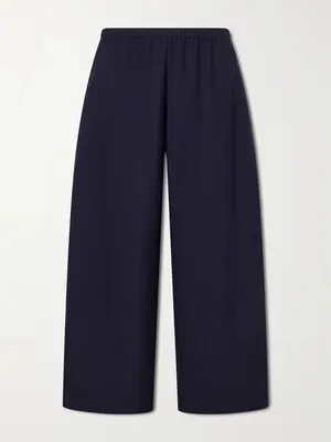 Khaite Roma Wool Wide-leg Pants - Blue