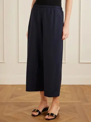 Khaite Roma Wool Wide-leg Pants - Blue