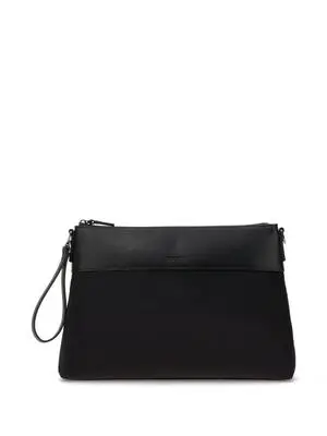 Boggi Milano Logo Strap Clutch Bag - Black