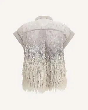 Brunello Cucinelli Fringe Shirt