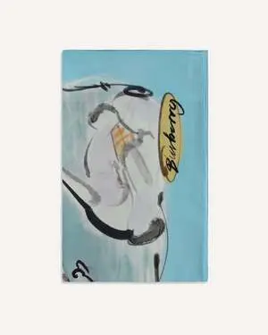 Burberry Swan Lake Silk Scarf