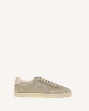 Brunello Cucinelli Suede Lace-up Sneakers - Beige
