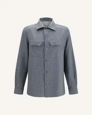 Brunello Cucinelli Virgin Woo Shirt Mae - Grey